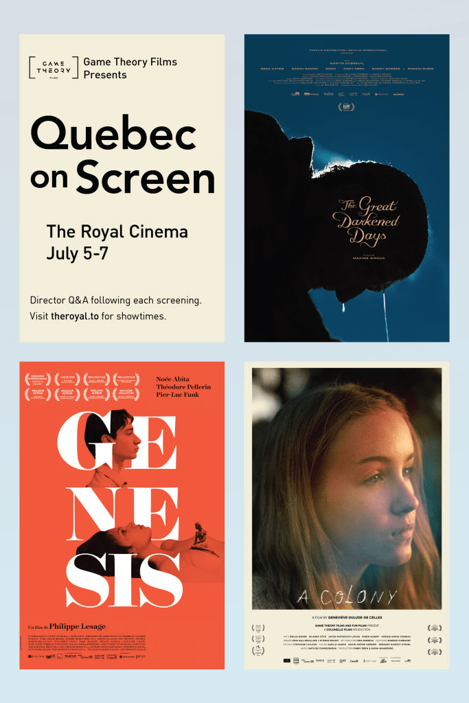 Le nouveau cinéma québécois au Royal en fin de semaine