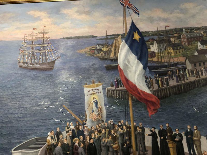 135e anniversaire du drapeau acadien: le tricolore étoilé symbole de fierté