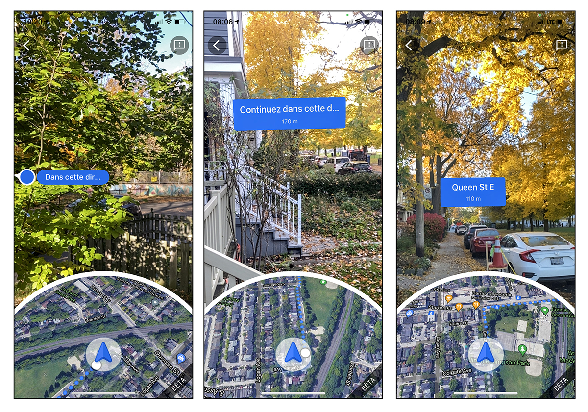 Balade dans le quartier Riverside avec Live View de Google