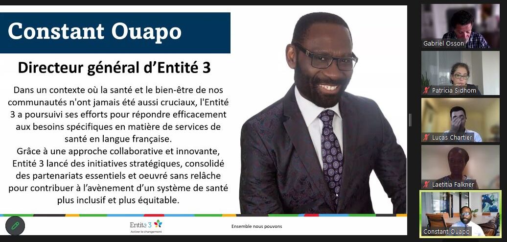 Entité 3: vers un renforcement de la santé communautaire