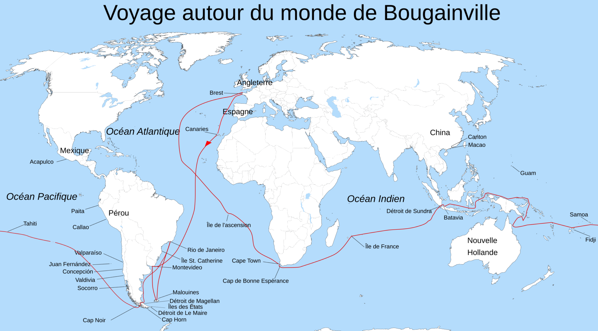 Jeanne Barret, première femme à faire le tour du monde