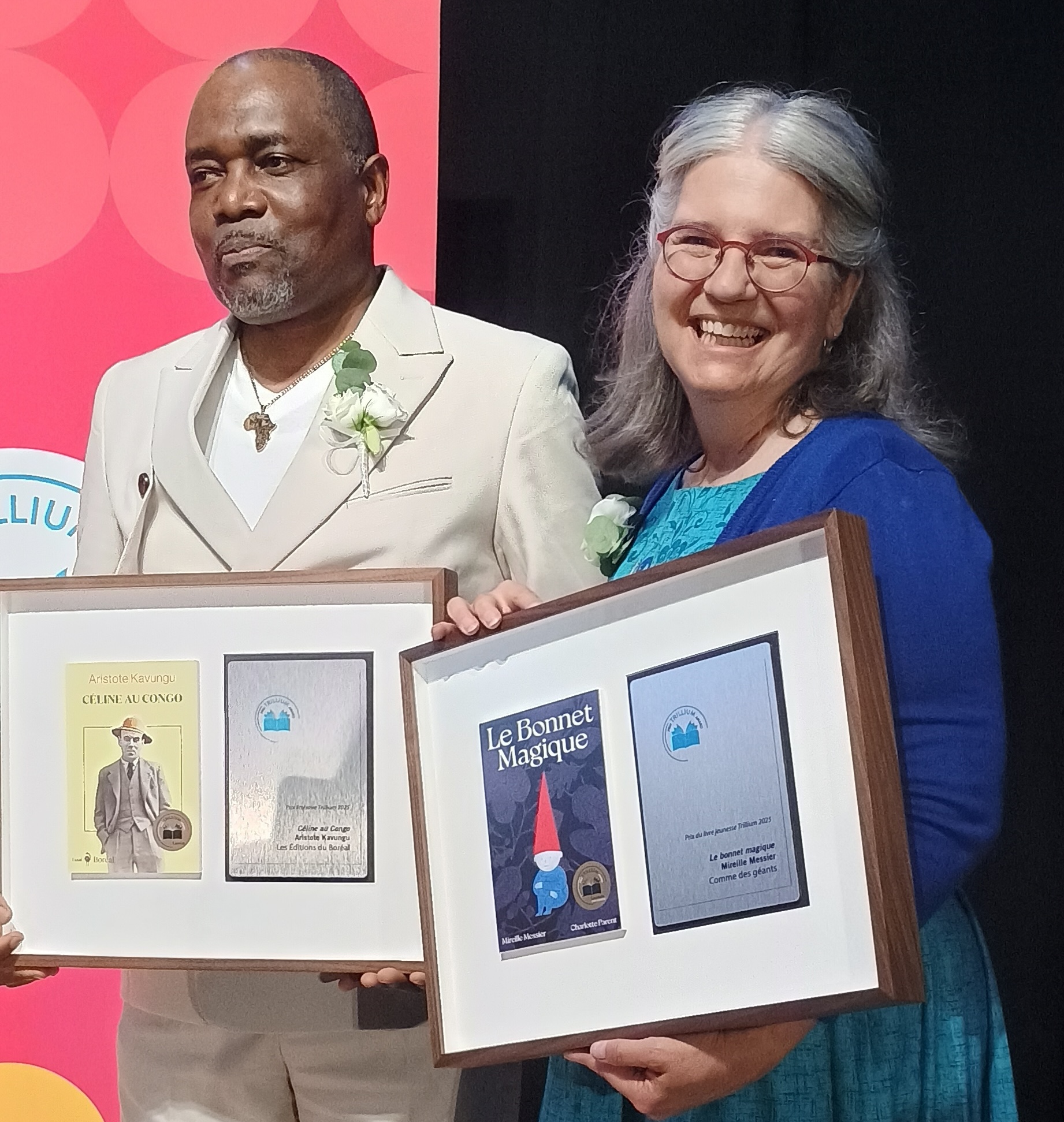 Aristote Kavungu et Mireille Messier remportent le prix Trillium 2025